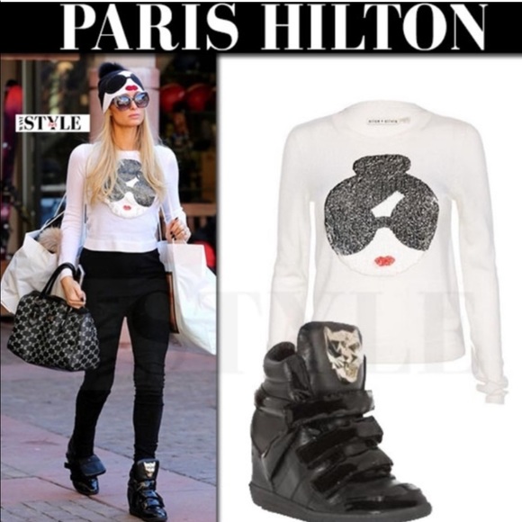 Alice + Olivia | Sweaters | Alice Olivia Stace Face Peekaboo Sequin ...